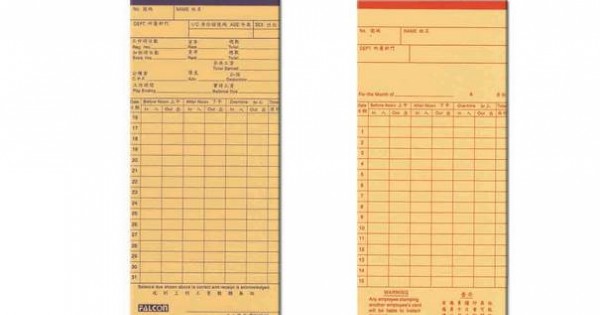 TIME CARD
